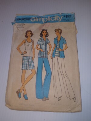 Simplicity uncut sewing pattern 6984, Shirt-Jacket Pants Shorts sz 16.5 ...