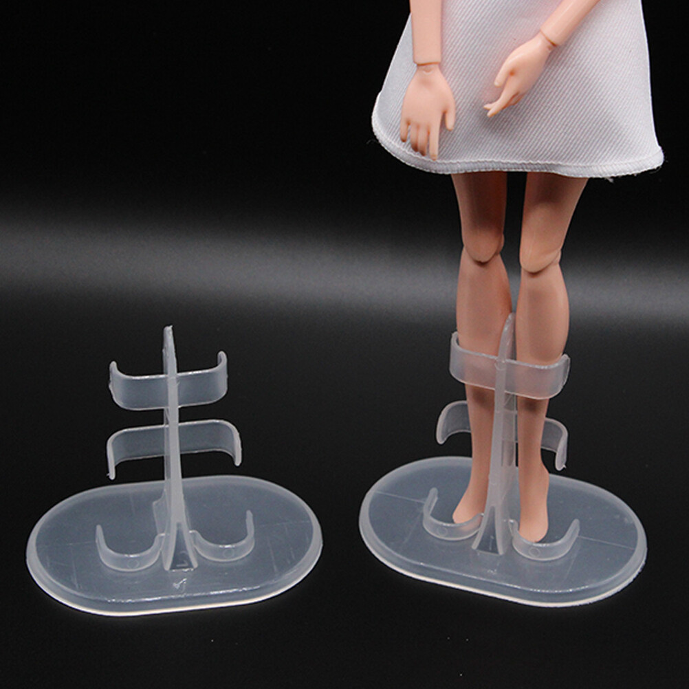 (285)Mini Doll Stand Doll Display Holder Plastic Transparent For 7.1 To ...