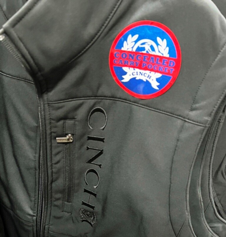 Cinch Mens Solid Black Bonded Concealed Carry Vest #MWV1082001 Reg ...