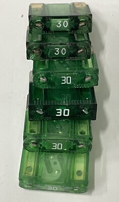 Pack 6 30 Amp Blade Fuse Maxi Fuse 30A OEM | eBay