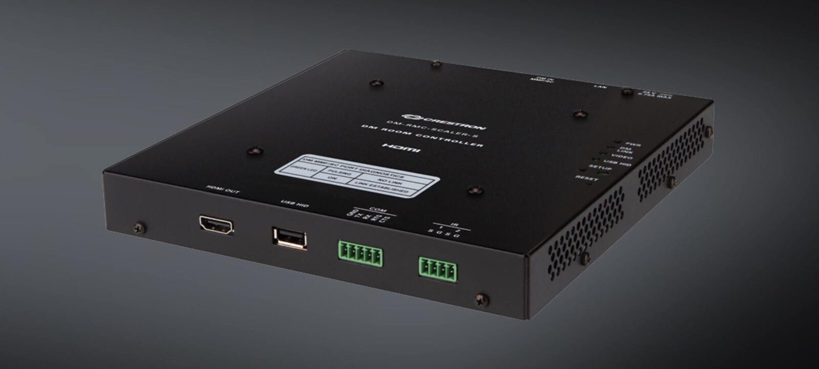 Crestron DM-RMC-SCALER-S DigitalMedia 8G Fiber Receiver & Room ...