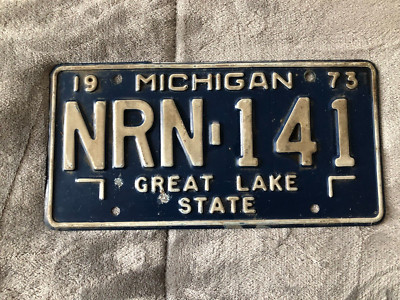 Vintage 1973 Michigan License Plate | eBay