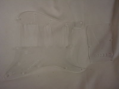 Strat Stratocaster Clear pickguard set Fender HSS | eBay