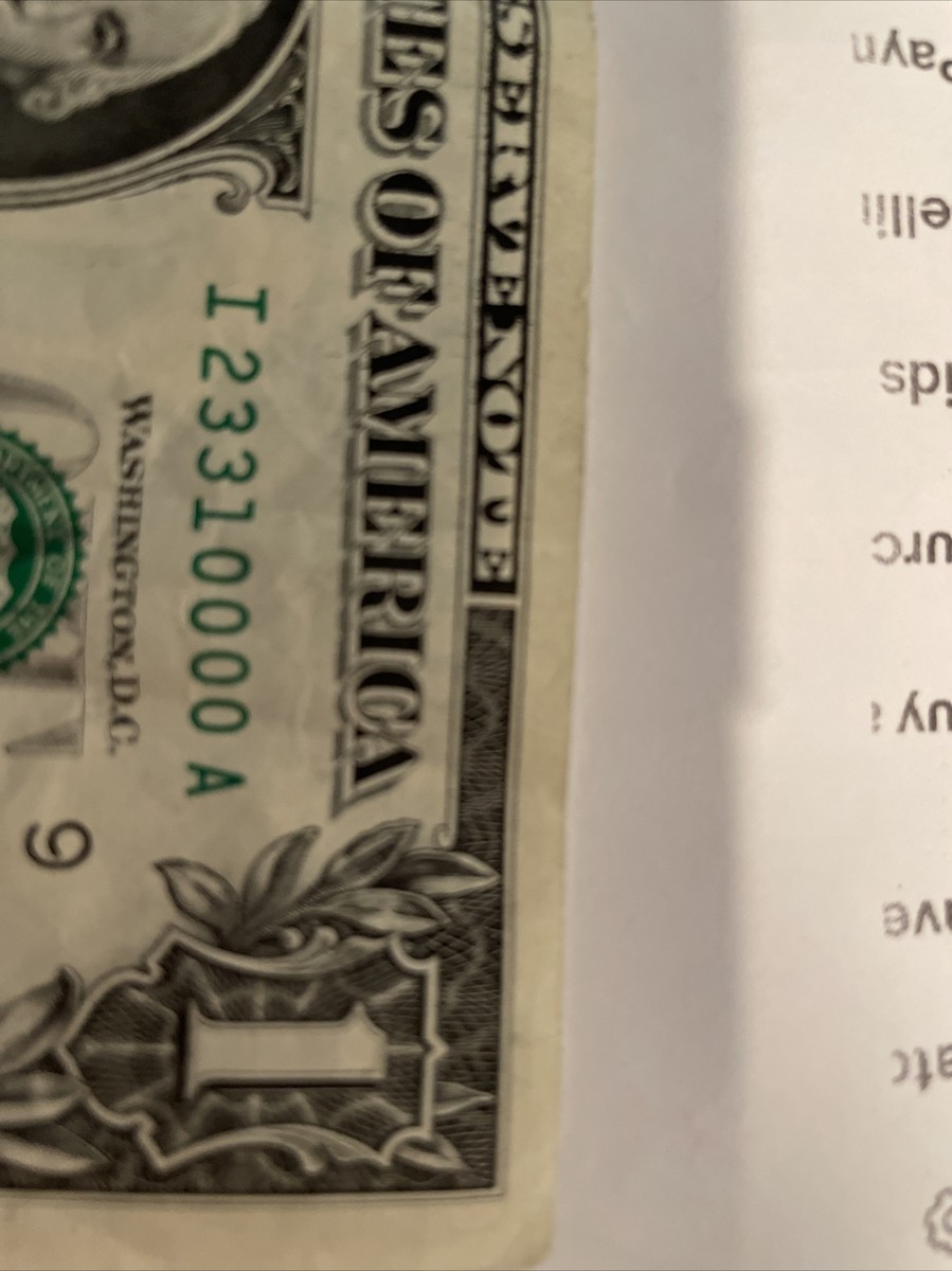 Rare Dollar Bills Serial Numbers 1976 2 Dollar Bill Repeating Cycle