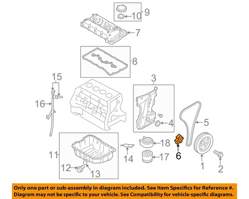 KIA OEM 11-13 Sorento EngineTransaxle Engine Parts-Tensioner 2441025001 ...