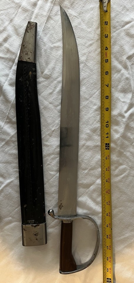 23" Sword w/stainless hand guard, bladeand wood handle- marked windlass ...