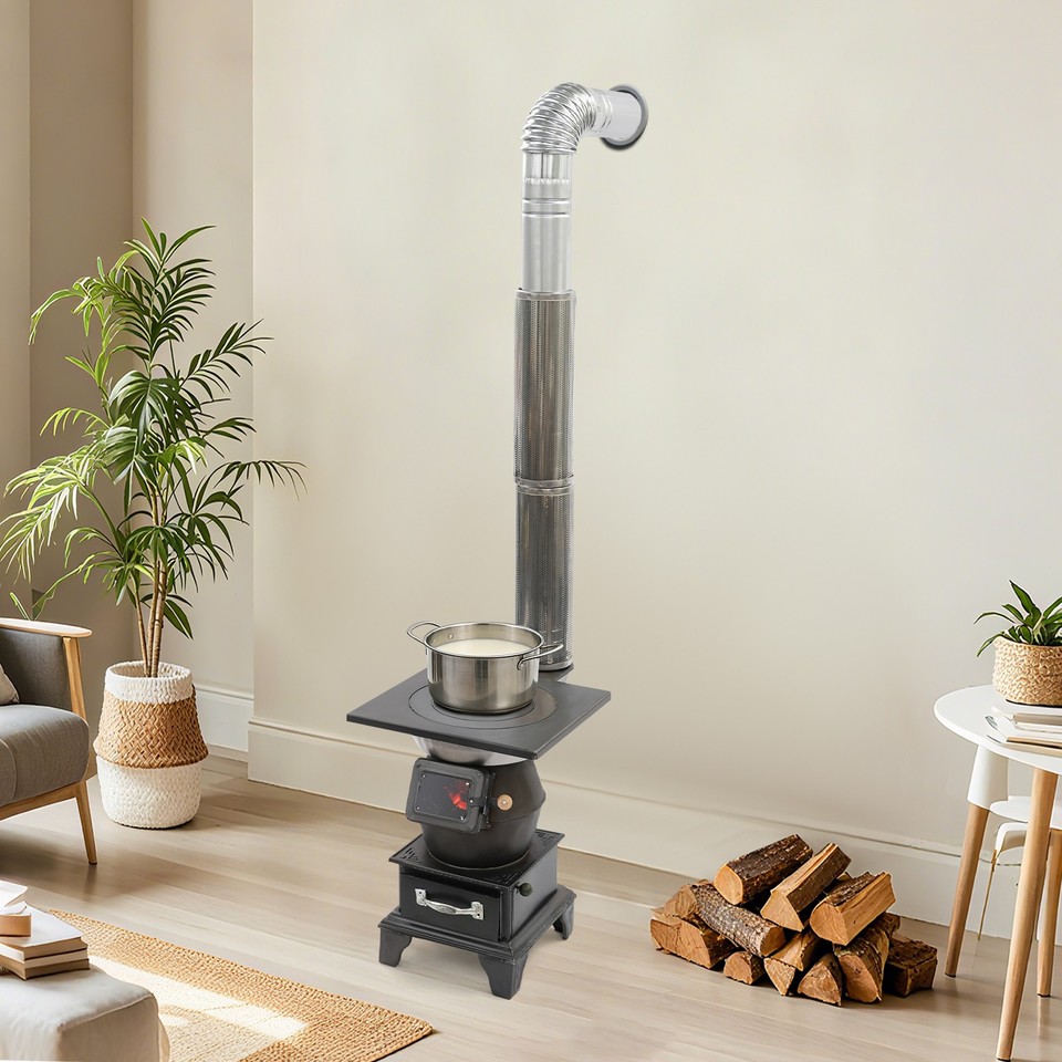 Indoor Wood-Burning Heating Stove,Camping Stove,Cast Iron Heating Stove ...