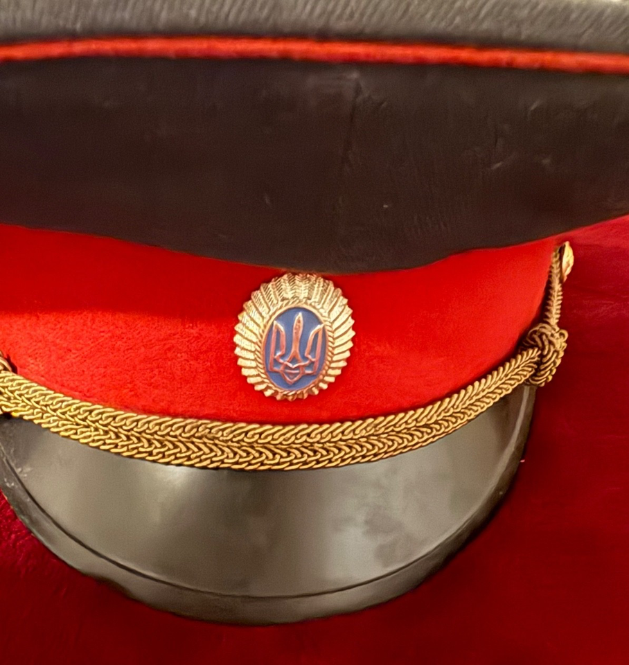Vintage Soviet Russian Military Admirals Cap & Ukrainian Police Cap | eBay
