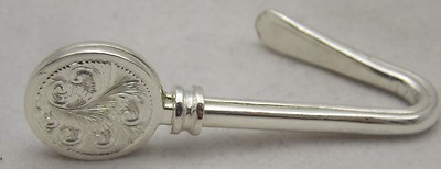 STERLING SILVER HAND ENGRAVED NAPKIN CLIP | eBay UK