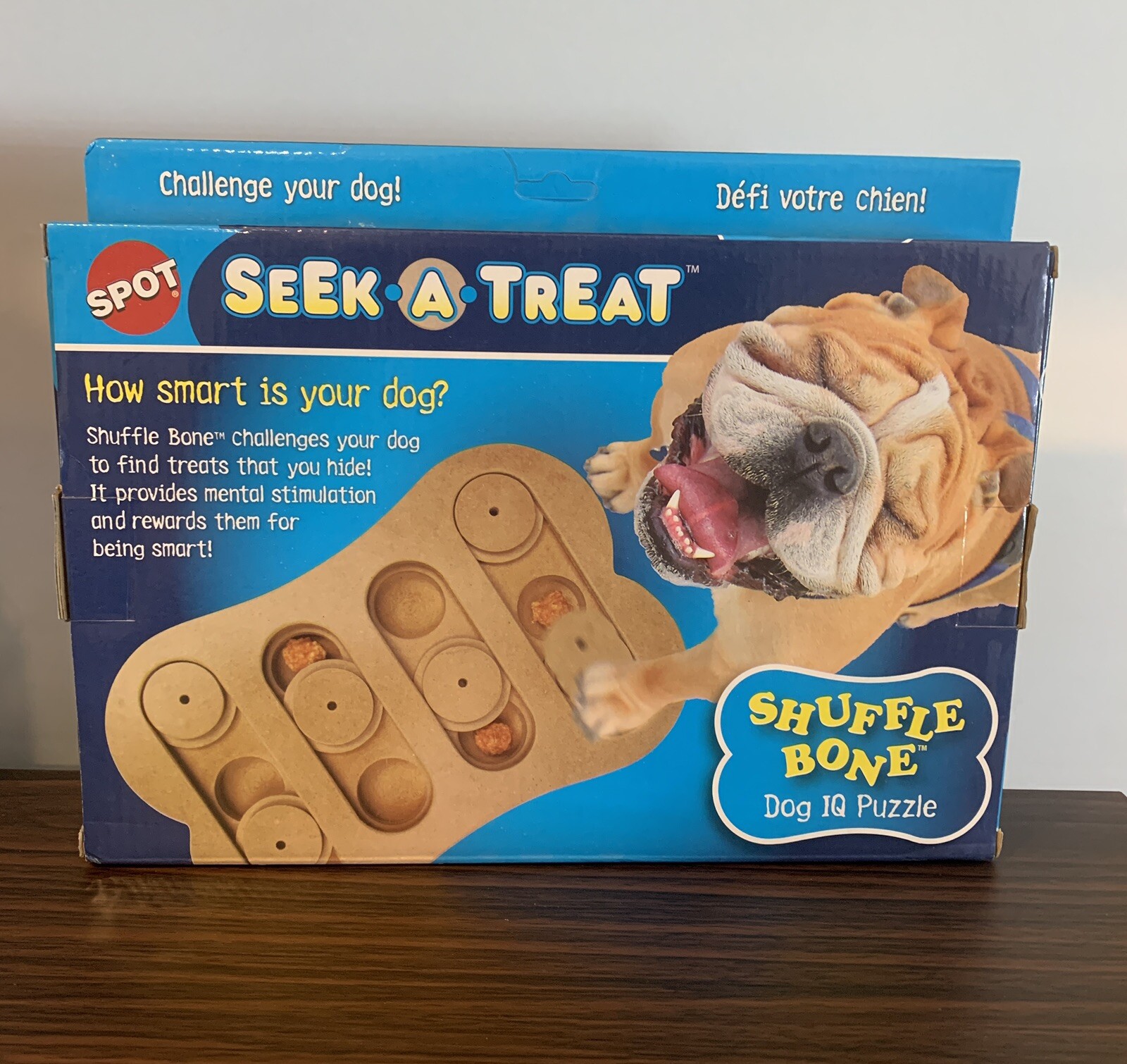 Ethical Pet Interactive Seek-A-Treat Shuffle Bone Dog Toy Puzzle *NEW ...