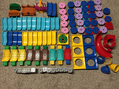 lego duplo slide bridge playground Tunnel tube Swivel spin rotate fan ...