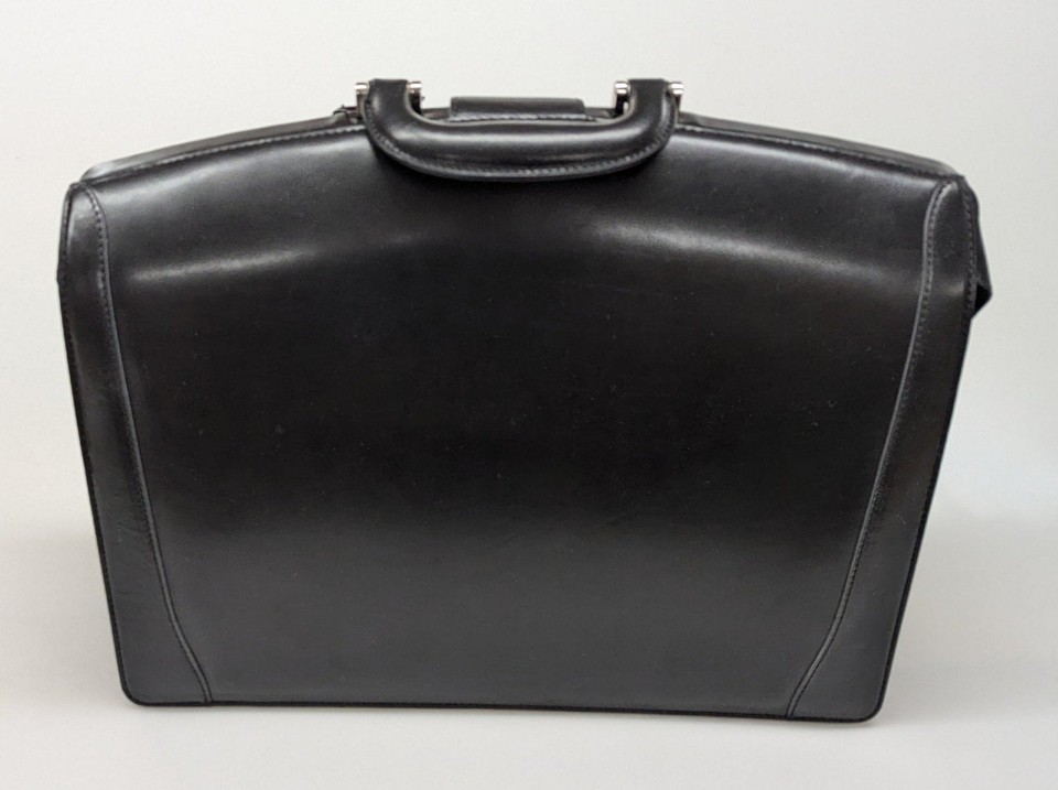 Bosca Old Leather Black Partners Briefcase #823-59 | eBay