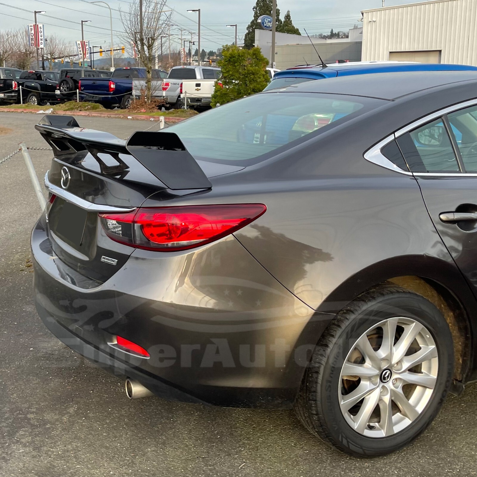 For Mazda 6 Mazda6 GT VIP Style Glossy Black Rear Trunk Spoiler Wing | eBay