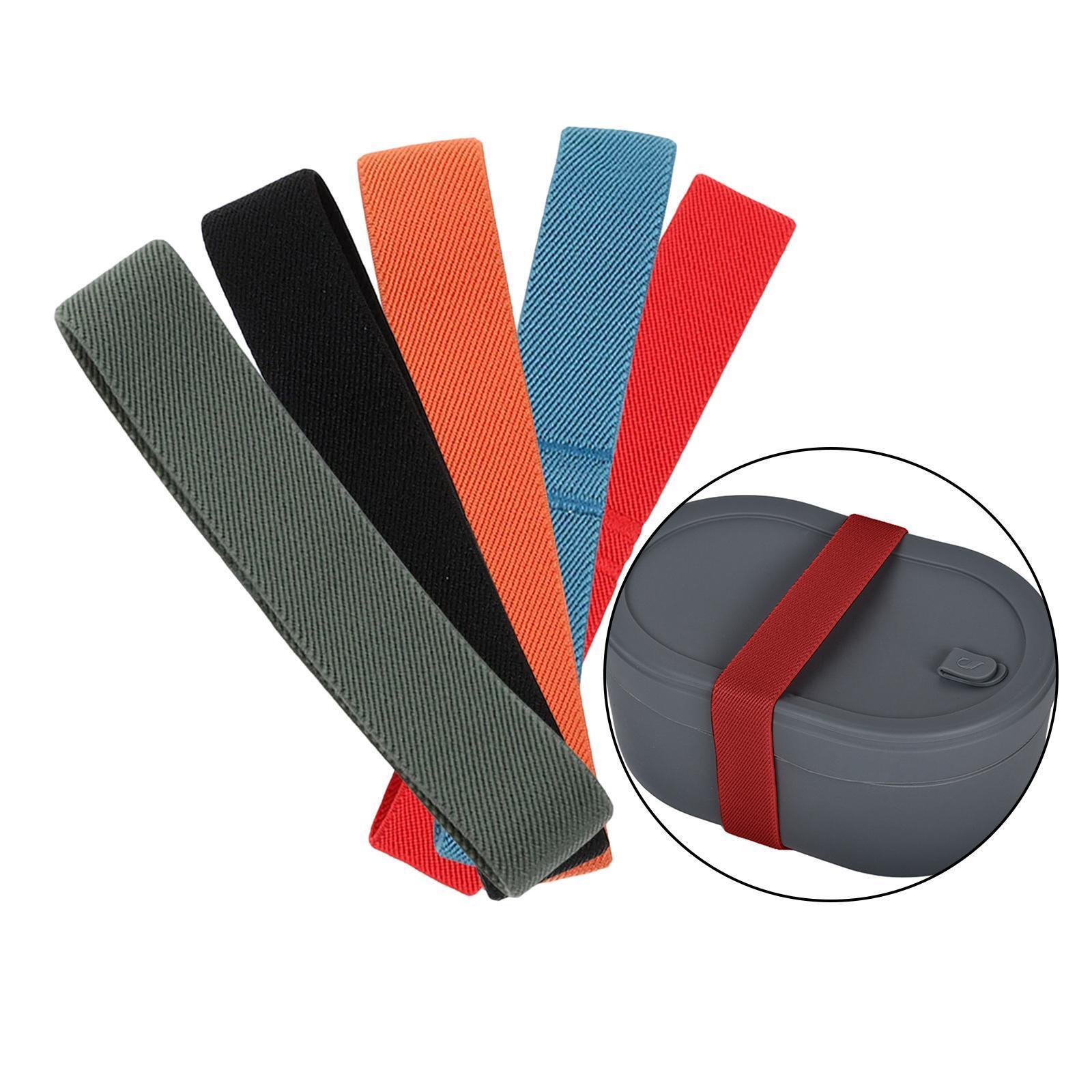 5x Colorful Bento Box Straps for Picnic Classroom Meal Plan Containers ...