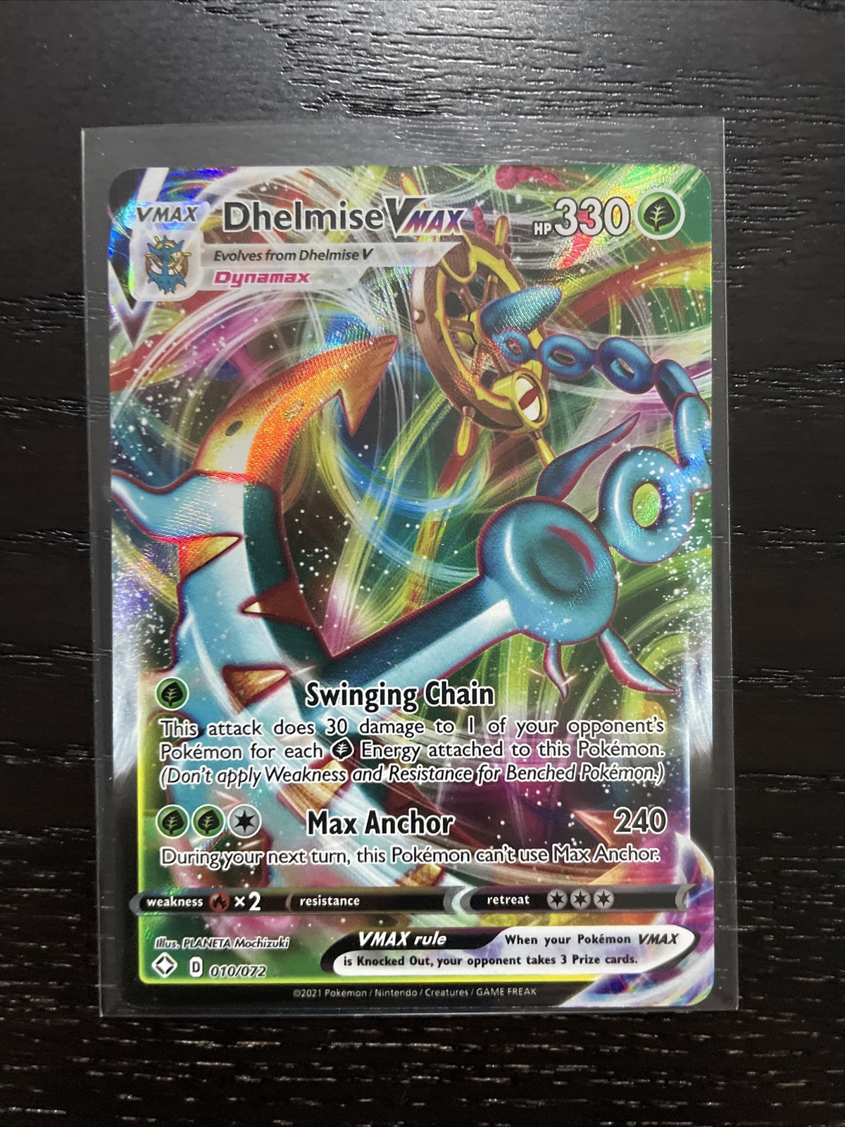 Pokémon TCG Dhelmise VMAX Shining Fates 010/072 Holo Ultra Rare | eBay