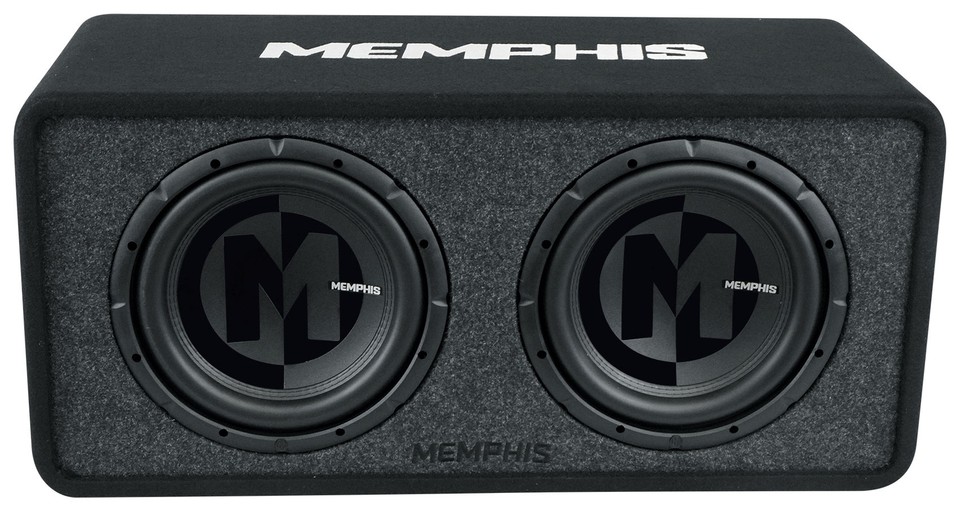 Memphis Audio PRXE12D2 1200 Watt Dual 12" Loaded Subwoofer + Enclosure ...
