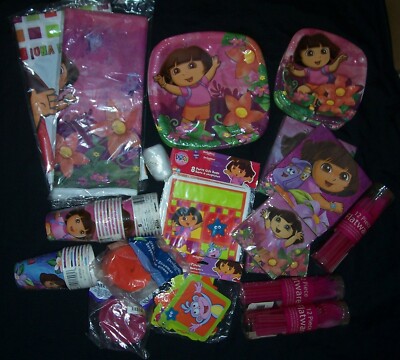 DORA The Explorer Party Supplies HUGE LOT 50 pcs. Games Favors Gifts ...