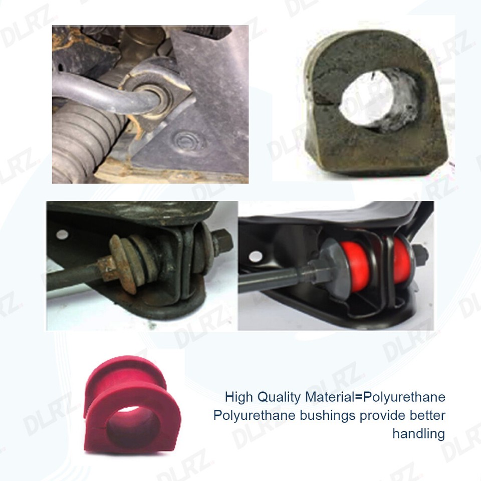 NEW K200216 FOR DODGE JEEP SWAY STABILIZER BAR BUSHING FRONT REAR KIT ...