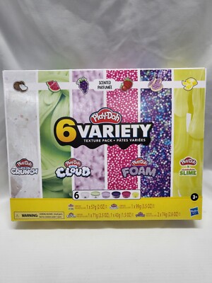 Play Doh 6 Variety Texture Pack Scented | eBay