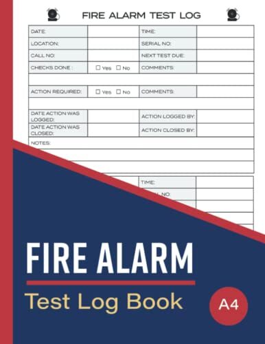 Fire Alarm Test Log Book | eBay UK
