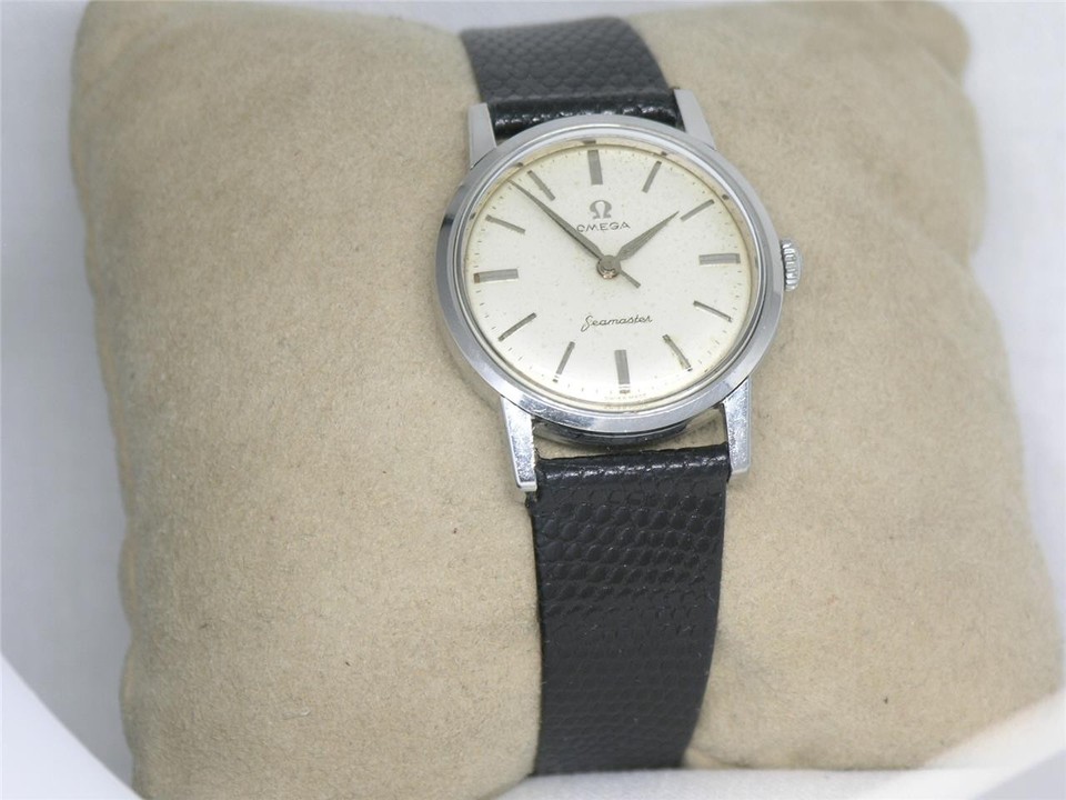 VINTAGE 33MM OMEGA SEAMASTER 14722 SC STAINLESS CAL. 520 WRIST WATCH ...