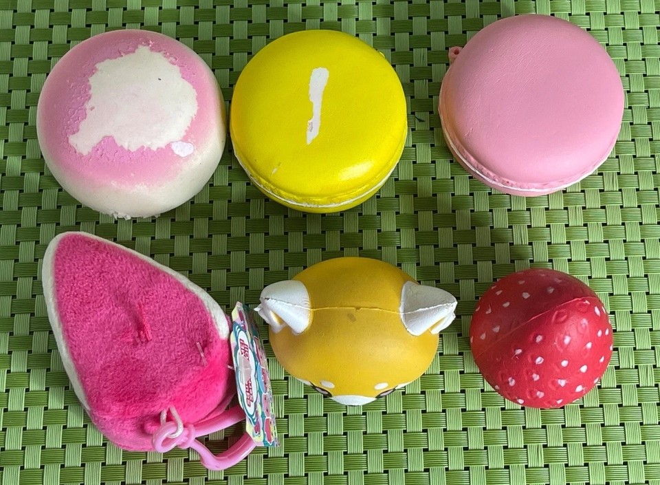 23 Squishies Lot – Mostly Food Stress Relief Toys Mixed Sizes Slow ...