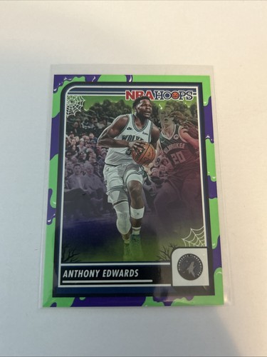 2023-24 Hoops Haunted Hoops #87 Anthony Edwards Green Slime | eBay