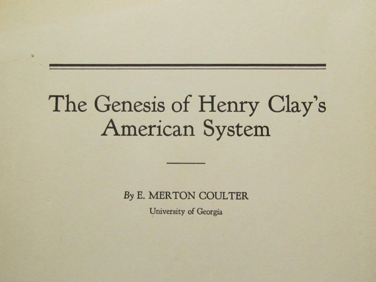 Henry Clays American System