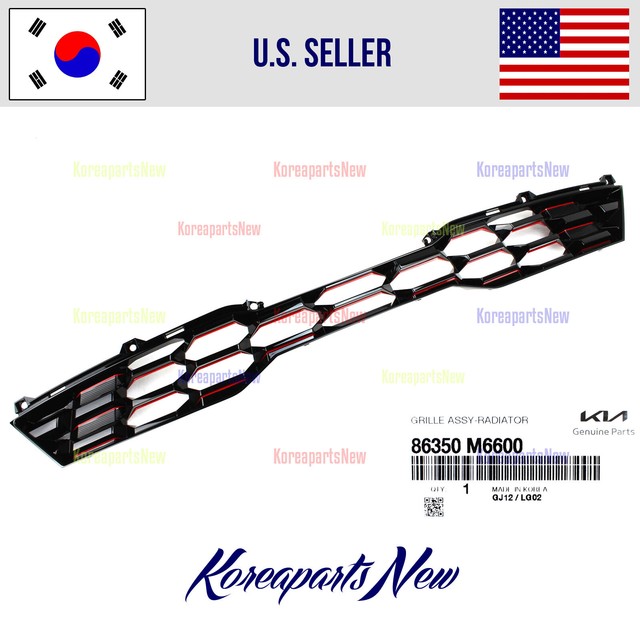 FRONT Bumper Upper GRILLE Red GENUINE 86350M6600 fits Kia Forte 2022 ...