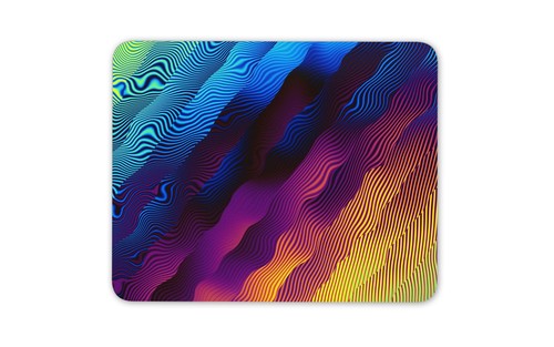 Graphic Design Spectrum Wave Lengths Mouse Mat Pad - Arty Computer Gift ...