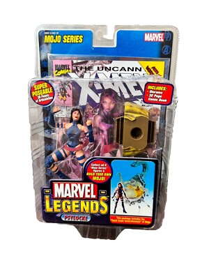 Marvel Legends PSYLOCKE Uncanny X-Men Mojo Action Figure & Comic 2006 ...