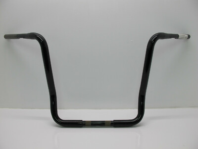 Harley Touring Street Glide CYCLESMITHS Black 16" FAT Bagger Handlebars ...