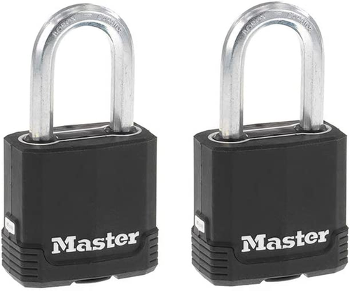 Magnum Heavy Duty Outdoor Padlock with Key, Weather Resistant Body and ...