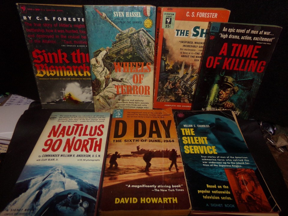 Lot 0f 19 Vintage War Paperbacks, 1950s/Early 1960s, FREE SHIPPING | eBay