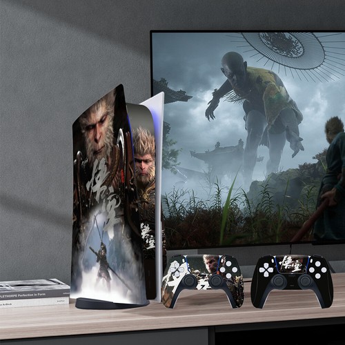 Black Myth Wukong Vinyl Skin Sticker for PS5 Disc Console Controller ...