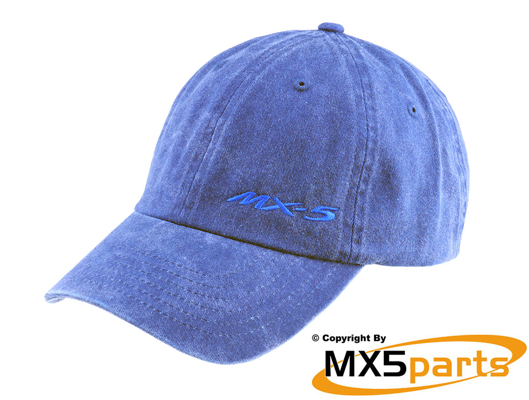 Official Mazda MX5 Merchandise Baseball Style Blue Cap Hat With Small ...