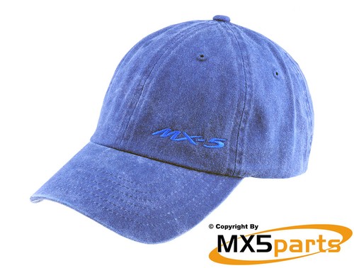Official Mazda MX5 Merchandise Baseball Style Blue Cap Hat With Small ...