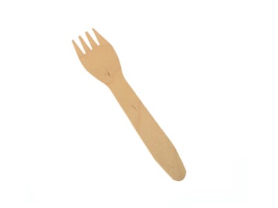 10 Einweg Gabeln 16,5 cm aus Holz "pure" stabil Gabel Besteck ...