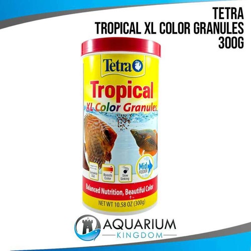 Tetra Tropical XL Color Granules 300g - Colour Bits Fish Food Pellets ...