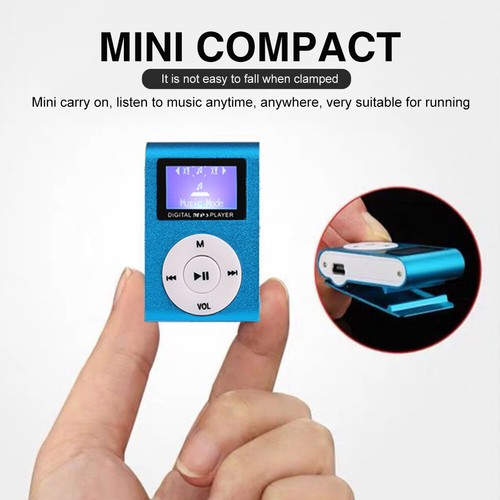 Fashion Student MP3 Player LCD Screen Digital Mini Portable With Clip ...