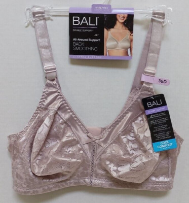 NWT Bali Double Support Spa-Closure Comfort-U Wireless Bra DF3372 Size ...
