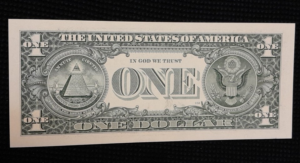 Lot Of 2 2003 A $1 Near Solid Serial Number Federal Reserve Note ...