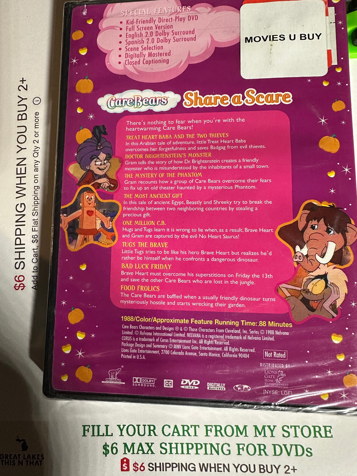Care Bears - Bears Share a Scare (DVD, 2005) for sale online | eBay
