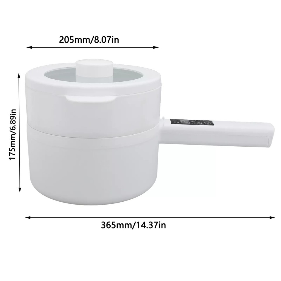 1.8L Electric Hot Pot with Strainer, Non-Stick Rapid Multi-Purpose ...