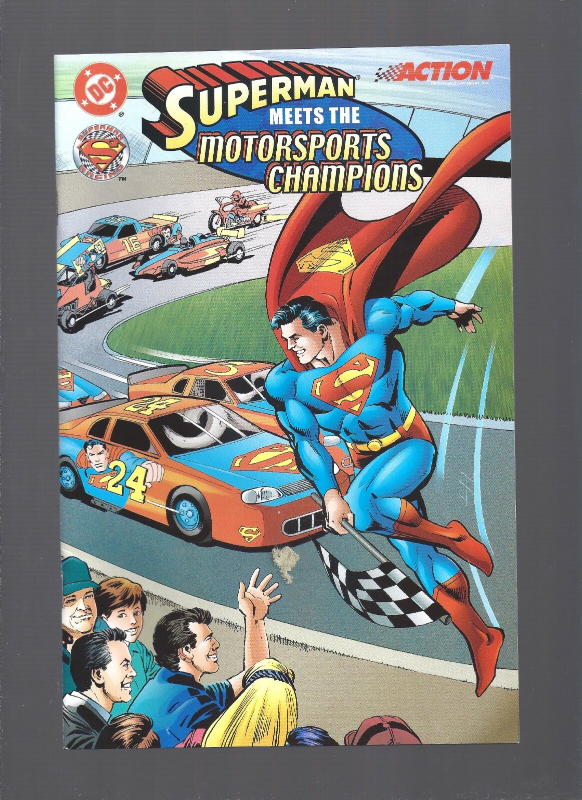 SUPERMAN Meets the Motorsports Champions 1999 COMIC BOOK NICE NASCAR | eBay