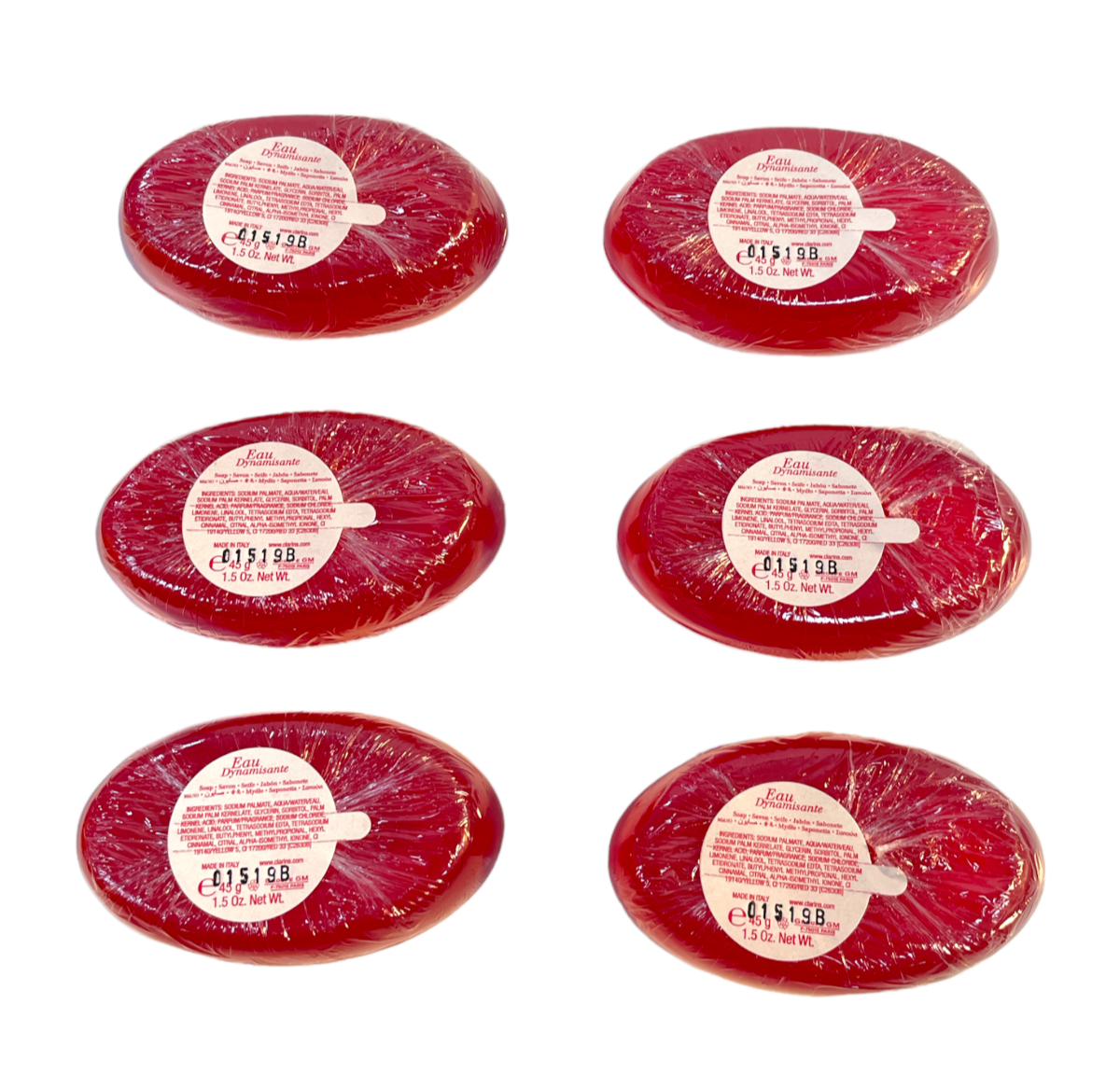 Clarins Eau Dynamisante Soap (45g/1.5oz) Lot Of Six New As Seen In ...