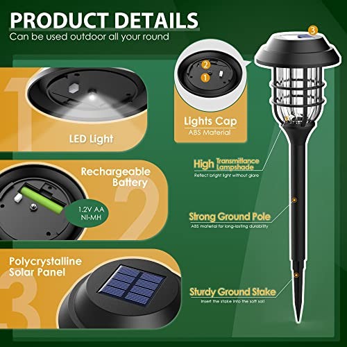 Solar Lights for Outside, Solar Outdoor Path Lights, Garden Lights | eBay
