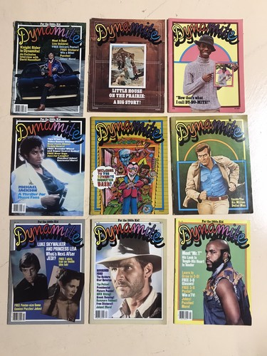 Vintage Dynamite Magazine Lot (9 Total) Published 1970's-1980's | eBay
