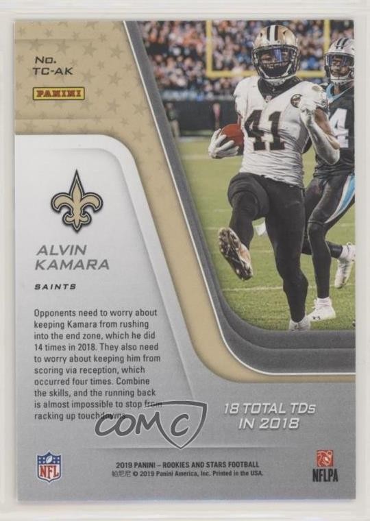 2019 Panini Rookies & Stars Touchdown Club True Blue /49 Alvin Kamara #TC-AK | eBay