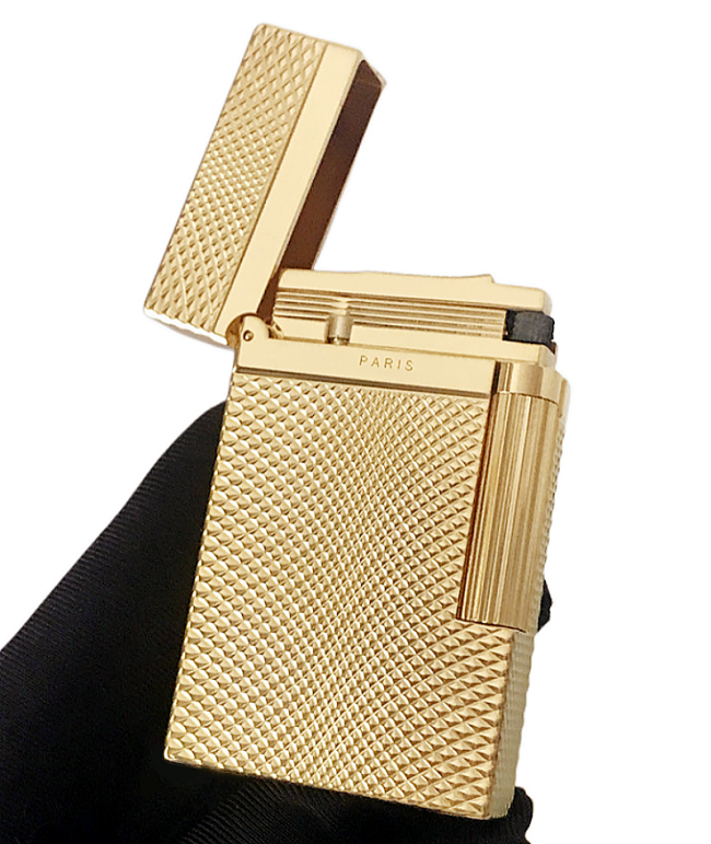 For Memorial S.T PD Lighter PING Sound Gas Refillable Brushed&Adapter ...